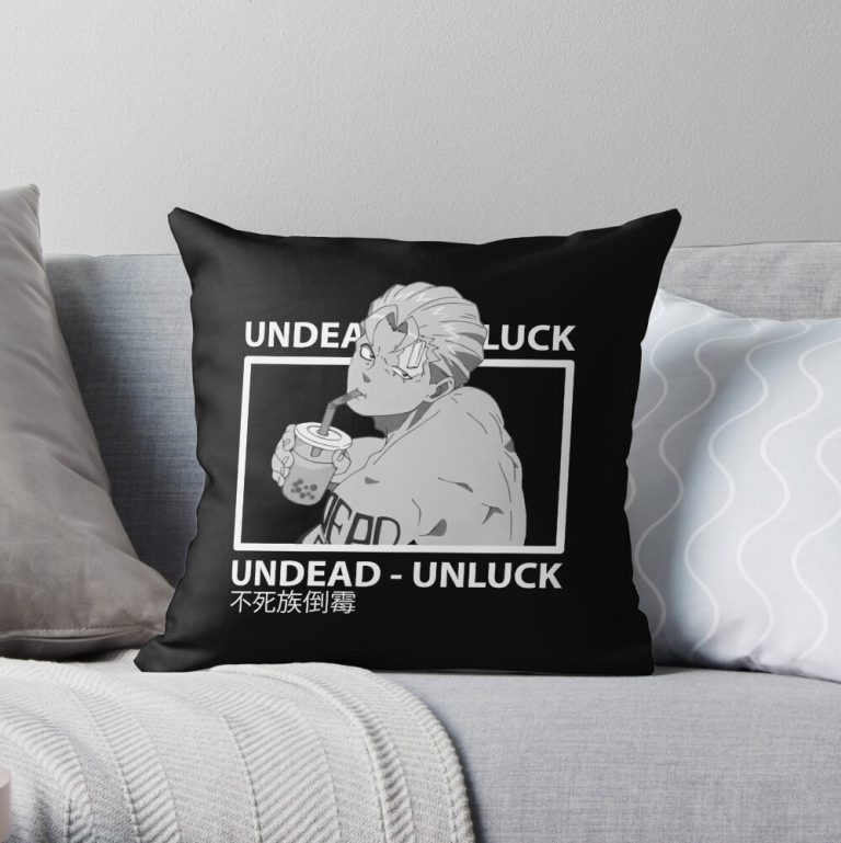 Andy Undead Unluck Throw Pillow